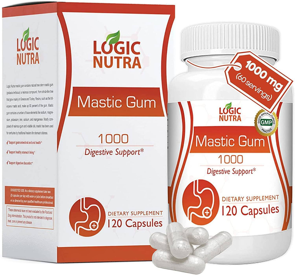 Logic Nutra | Mastic Gum - 120 Count – WellRabbit