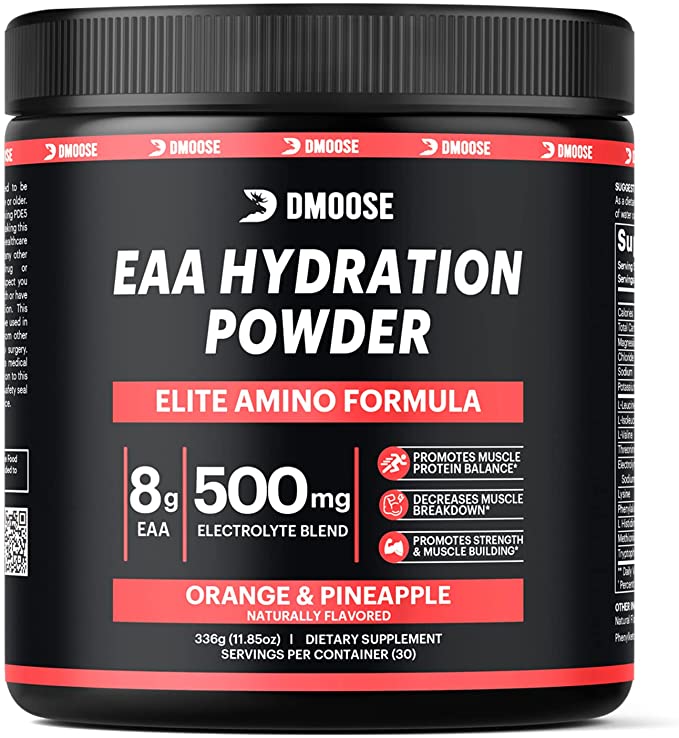 DMoose | Essential Amino Acids (EAAs) + Hydration Orange Pineapple - 3 ...